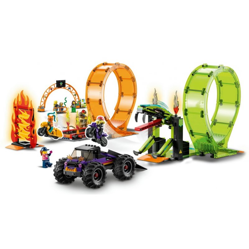 LEGO City Stuntarena med dobbelt loop 60339 - Multi Køb Her ...