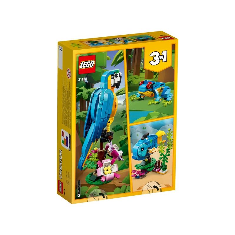 LEGO Creator Eksotisk papegøje 31136 - Multi Køb online her ...