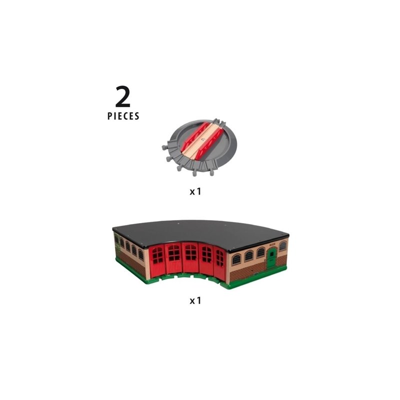 BRIO Railway - Grand Roundhouse | Rød Bedste pris online | Heaven4kids.dk