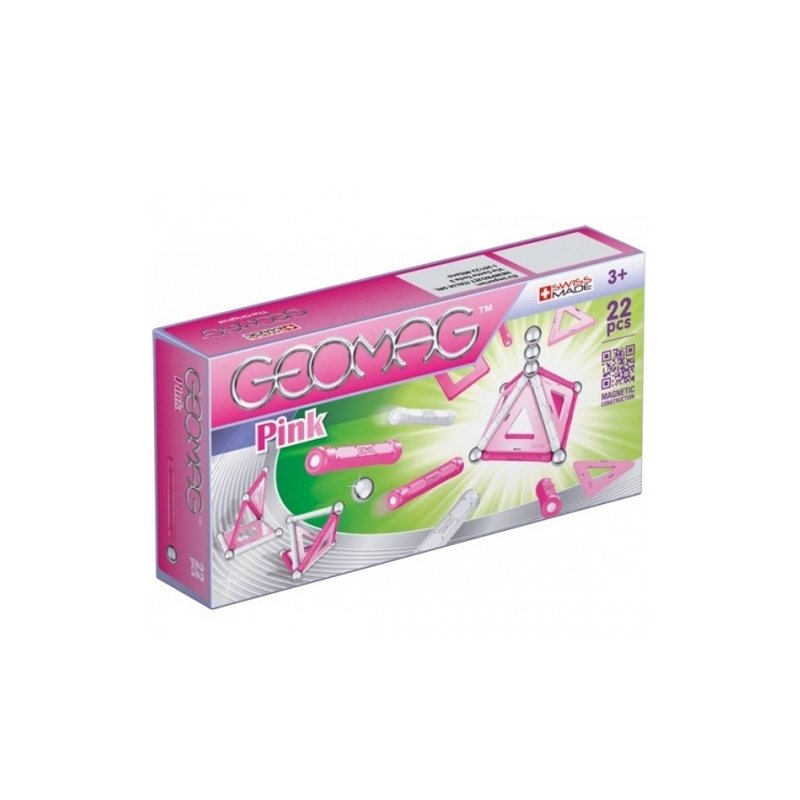 Geomag - Pink 22pcs | Bedste pris | Heaven4kids.dk